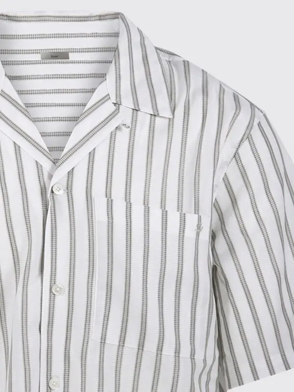 DUNST Striped Casual Cotton Blend Shirt