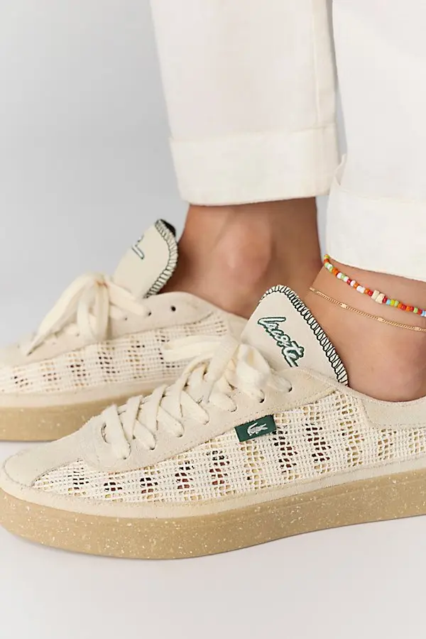 Lacoste Baseshot Lite Sneakers - Off White/light Tan