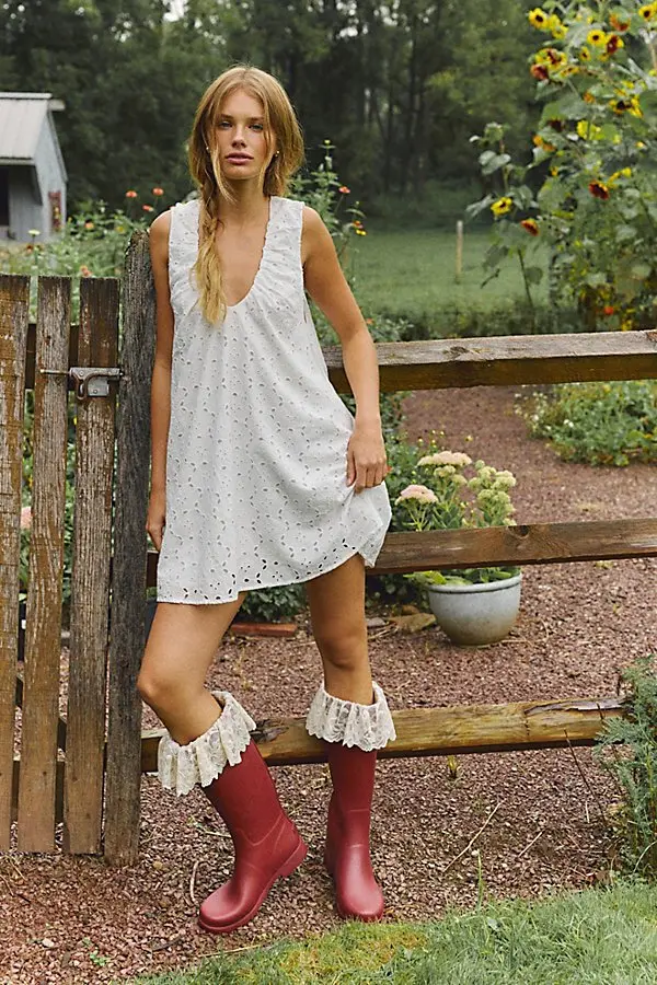 For Love & Lemons Brigitta Tall Rain Boots