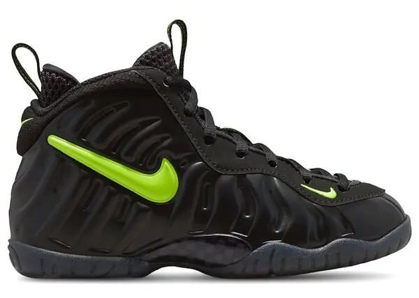 Nike Little Posite Pro High Top Sneakers - Black/voltage Yellow