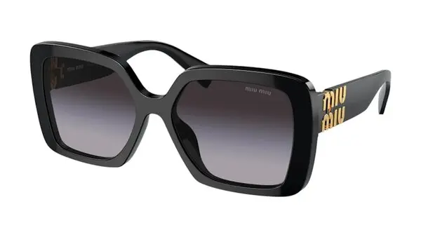 Miu Miu Aviator Shape Frame Sunglasses - Black