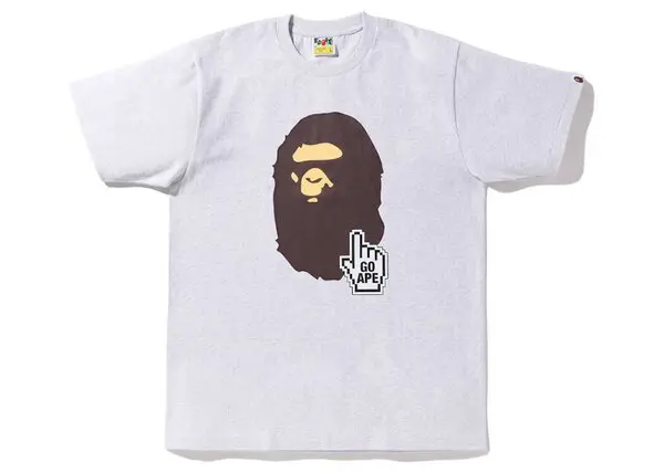 A BATHING APE Go Ape Online Exclusive Tee Shirt - Grey