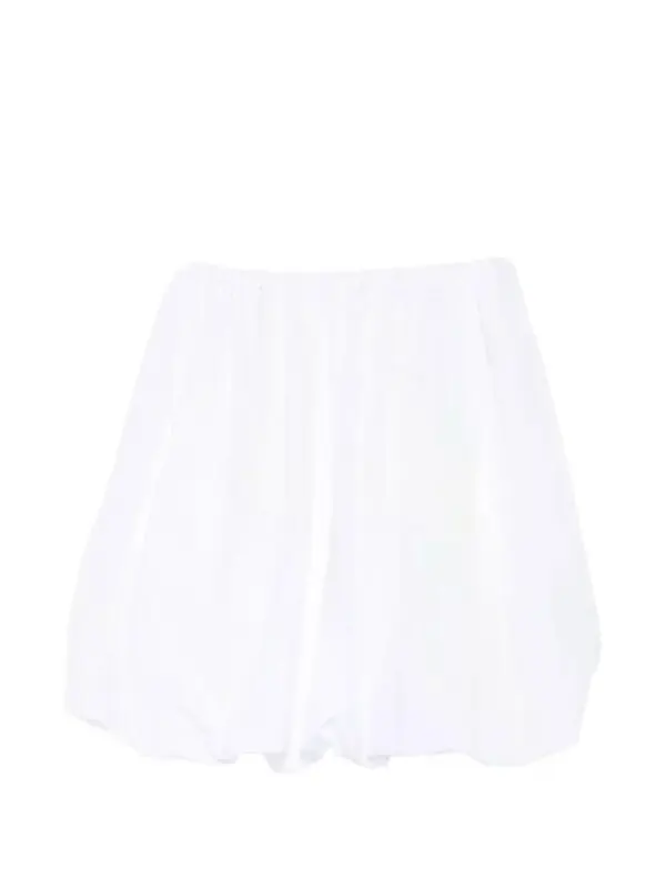 PATOU Strapless Bubble-hem Mini Dress