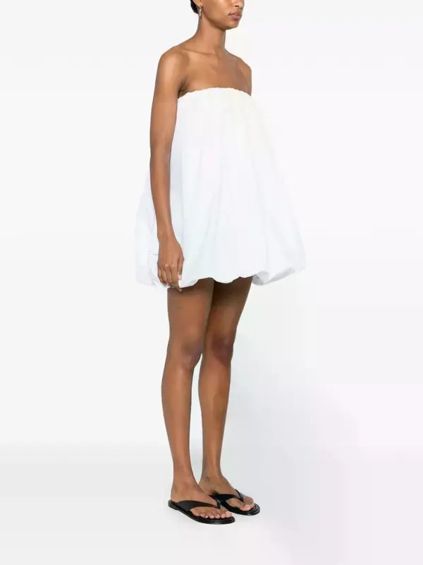 PATOU Strapless Bubble-hem Mini Dress