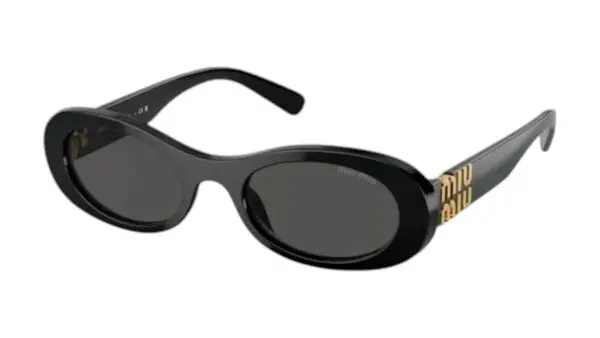 Miu Miu Round Frame Sunglasses - Black