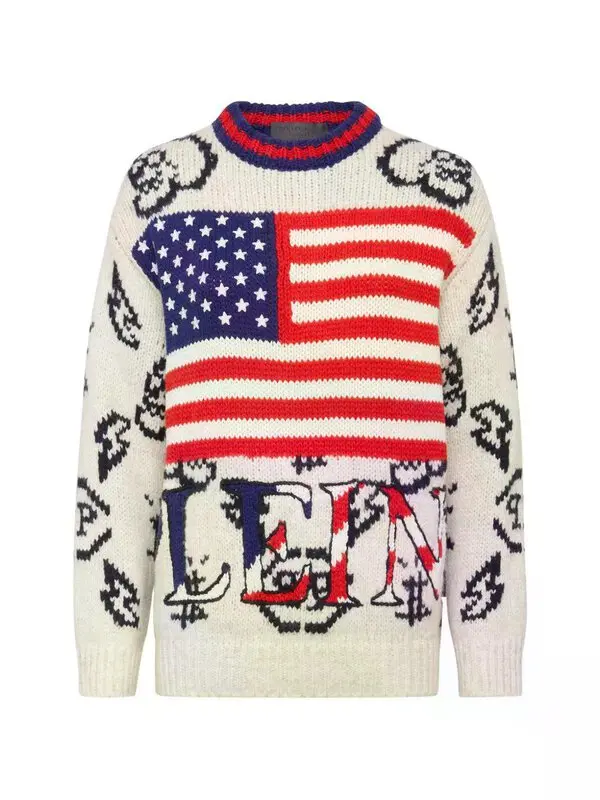 Philipp Plein Alpaca Wool Pullover - Neutrals