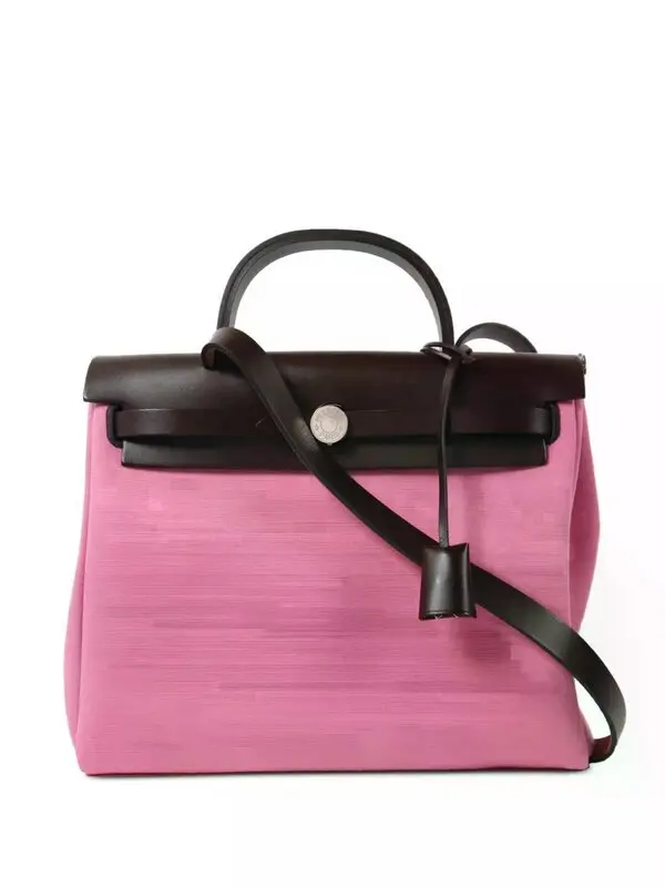 Hermès Pm Herbag Canvas Tote Bag