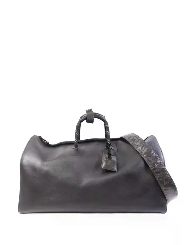 LOUIS VUITTON Keepall Bandoulière 50 Holdall Bag - Black