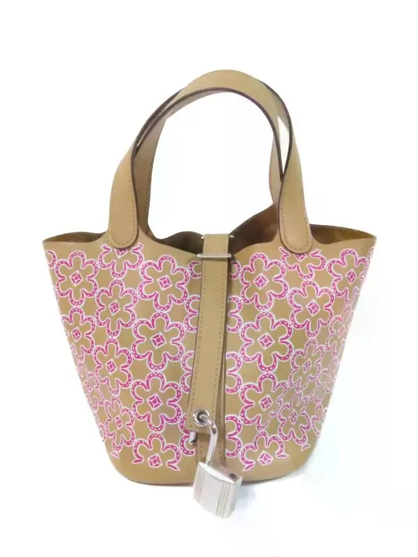 Hermès Micro Picotin Daisy Tote Bag - Brown