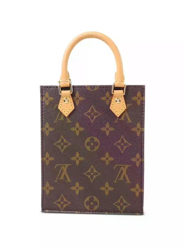LOUIS VUITTON Petit Sac Plat Monogram Tote Bag