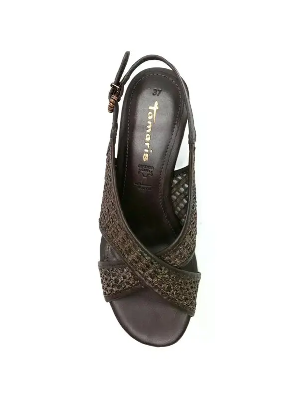TAMARIS Woven Crossover Sandals