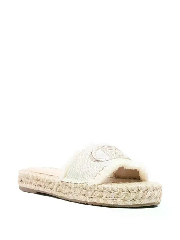 Liu Jo Logo-plaque Frayed Espadrilles