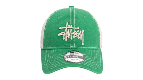 StÜssy 9twenty Washed Basic Trucker Cap - Green