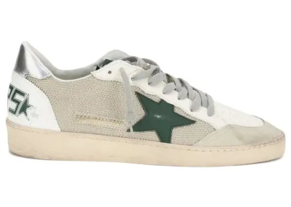 GOLDEN GOOSE Ball Star Sneakers - Beige/green