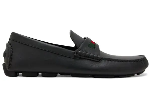 Gucci Driver Loafers With Web Detail
