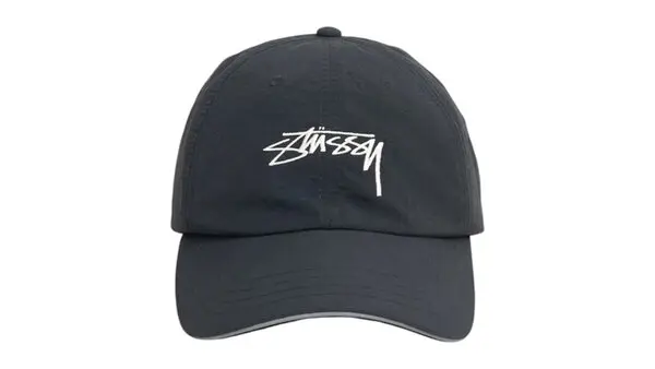 StÜssy Smooth Stock Nylon Sport Cap - Black