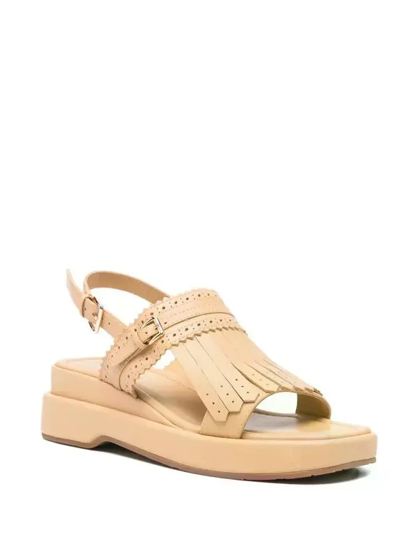 BRUNO PREMI Perforated Fringe Sandals