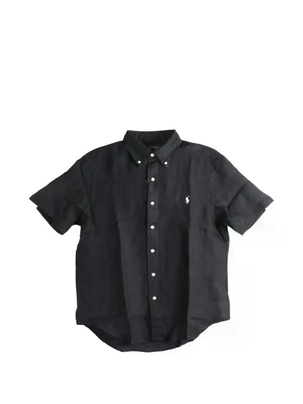Polo Ralph Lauren Logo-embroidered Button-down Shirt - Black