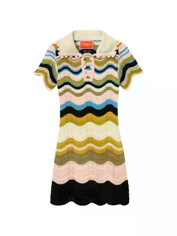 La DoubleJ Chevron Knit Mini Dress