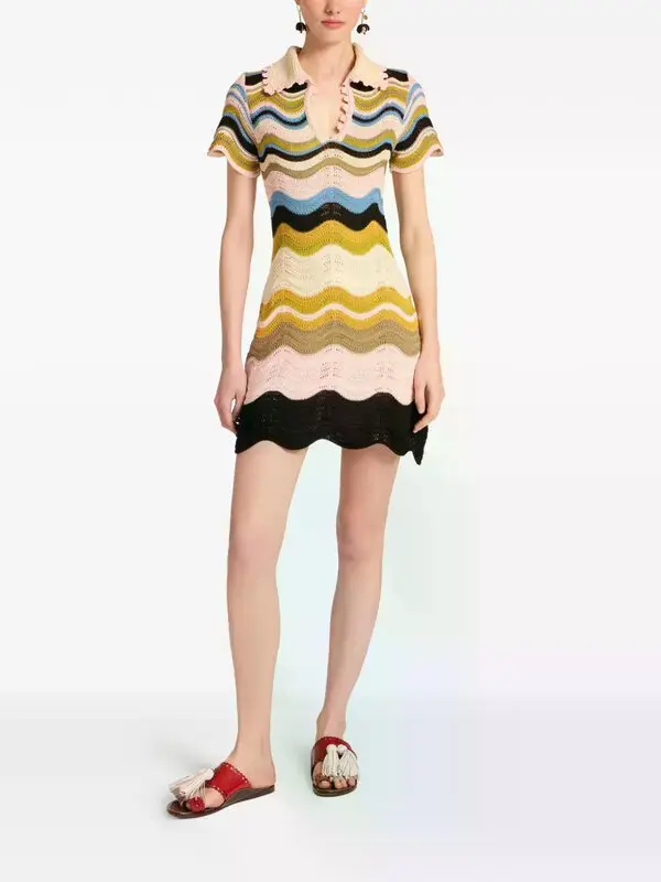 La DoubleJ Chevron Knit Mini Dress