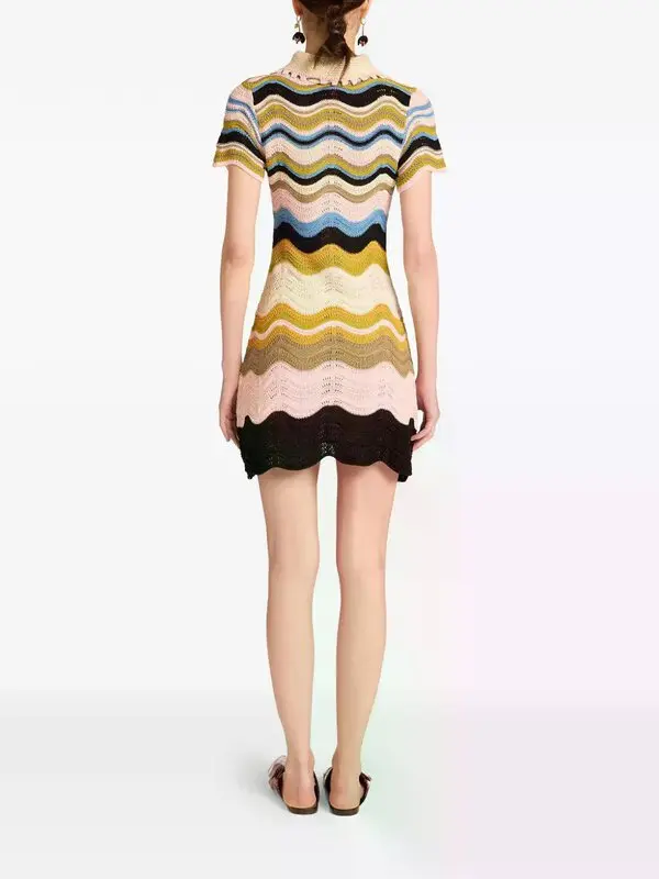 La DoubleJ Chevron Knit Mini Dress