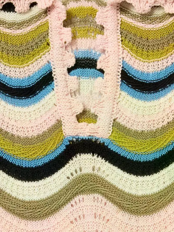 La DoubleJ Chevron Knit Mini Dress