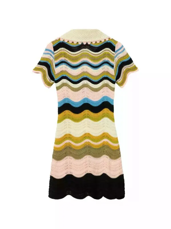 La DoubleJ Chevron Knit Mini Dress