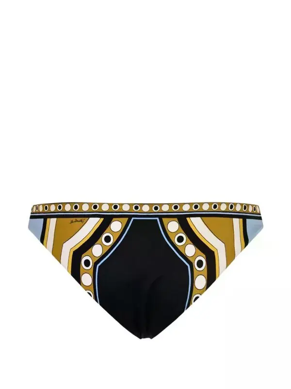 La DoubleJ Sanctuary Print Bikini Bottoms - Black