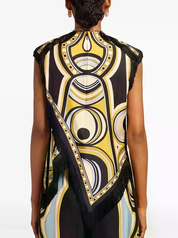 La DoubleJ Scarf Top With Fringe Detail