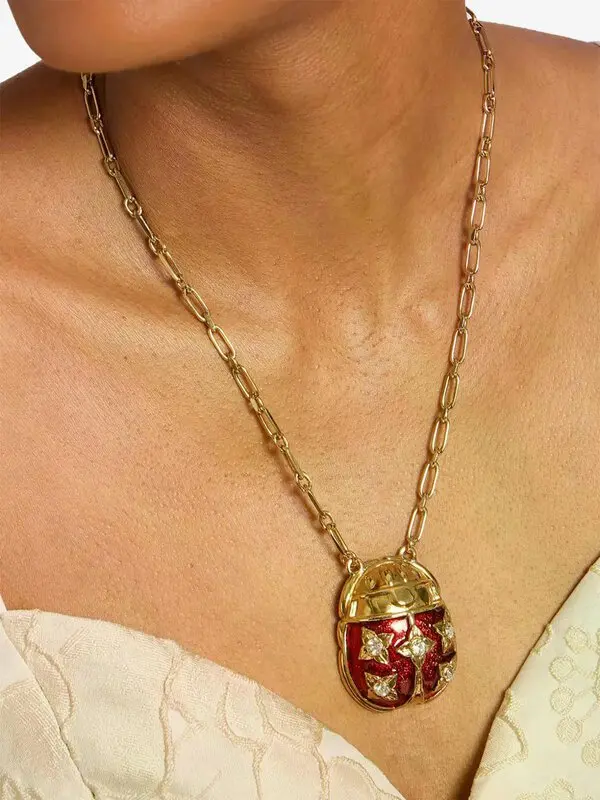 La DoubleJ Lady Scarab Necklace