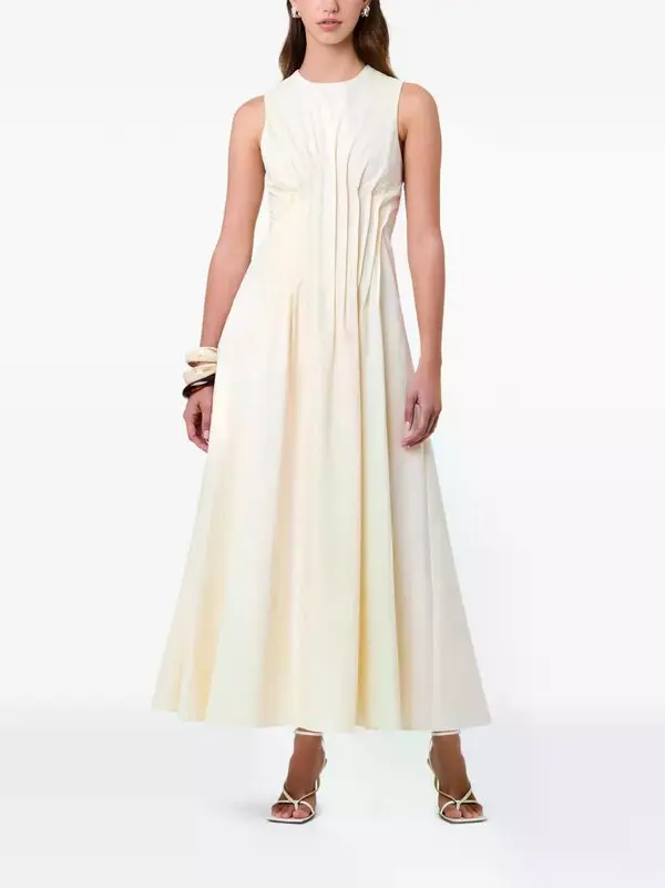 NICHOLAS Jordi Pleated Waist Midi Dress