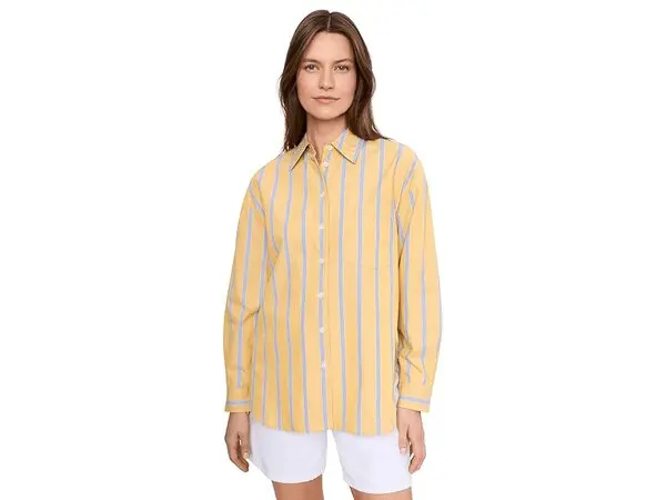 Madewell Washed Poplin Striped Shirt - Beige