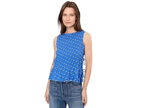 Madewell Smocked Side Tie Tank - Multi