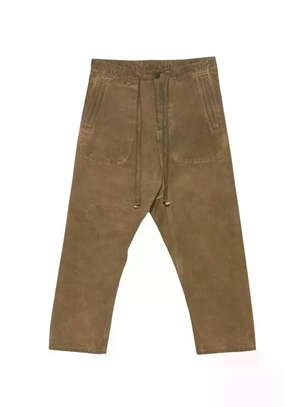 UMA WANG Drawstring Waist Panelled Trousers