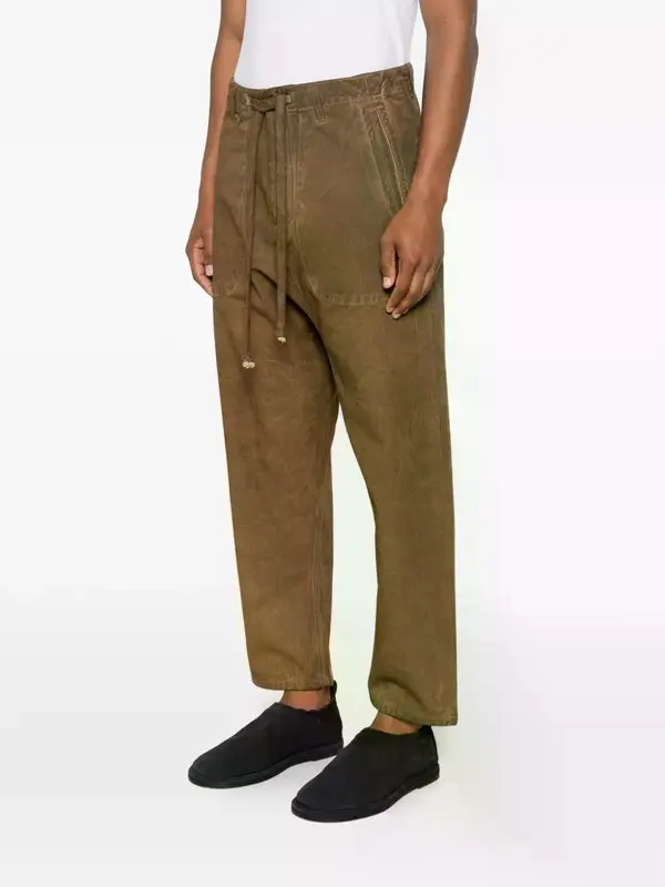UMA WANG Drawstring Waist Panelled Trousers