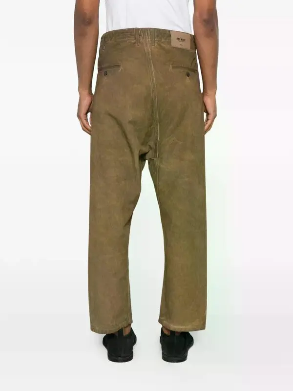 UMA WANG Drawstring Waist Panelled Trousers