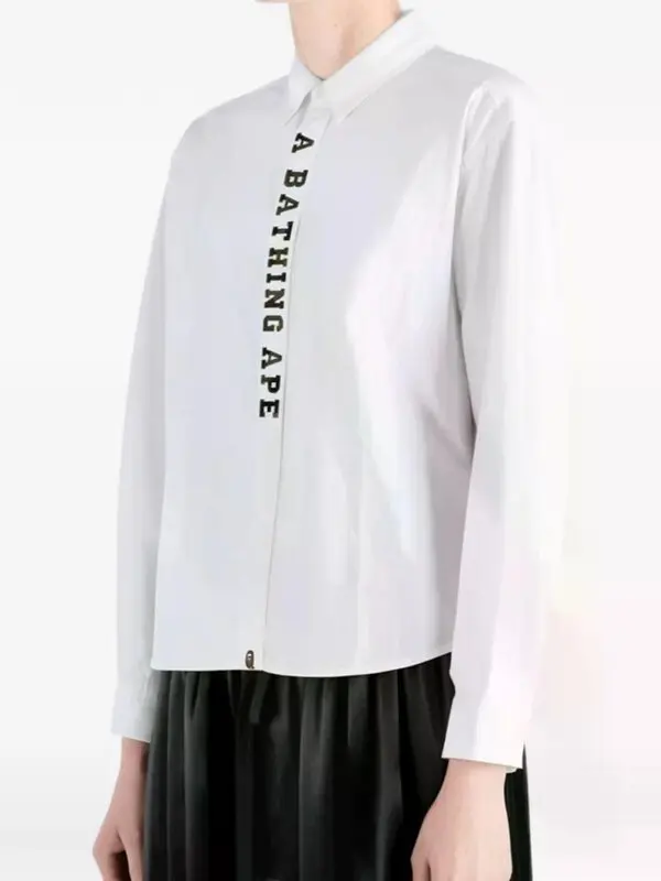 A BATHING APE Logo-print Button-down Shirt