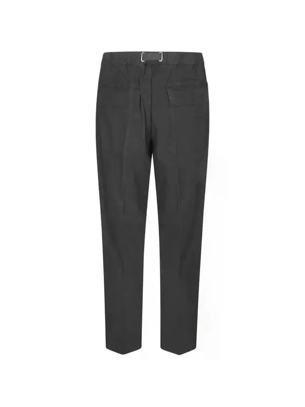 WHITE SAND Belted Ripstop Trousers
