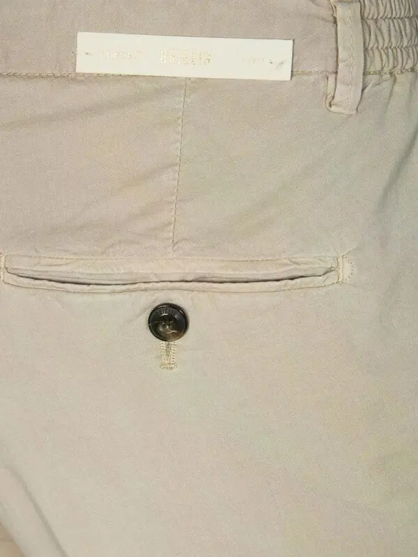 BRIGLIA 1949 Beige Drawstring Waist Shorts
