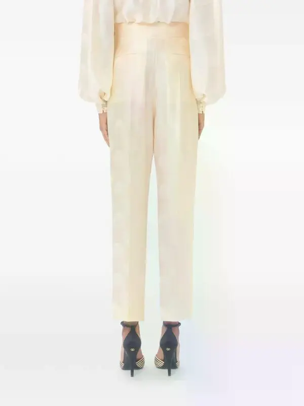 Valentino Garavani Striped Polka Dot Jacquard Pants