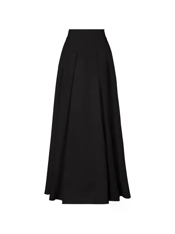 TEMPERLEY LONDON Elodie Pleated Maxi Skirt - Black