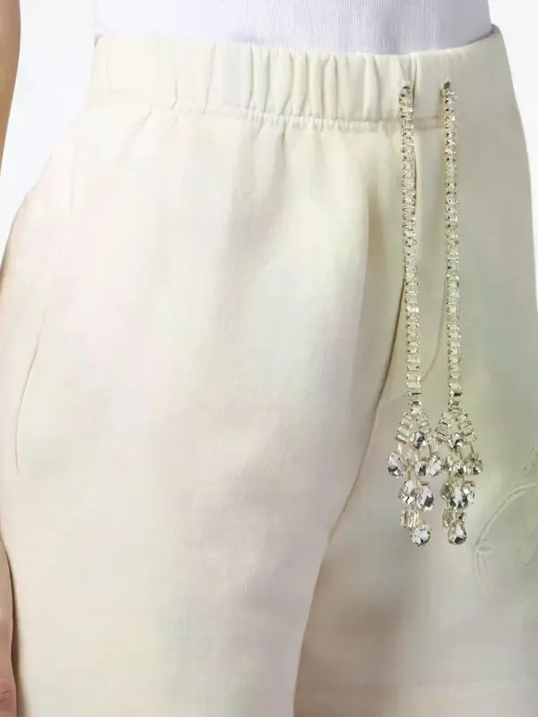 Philipp Plein Drawstring Shorts With Crystal Embellishment