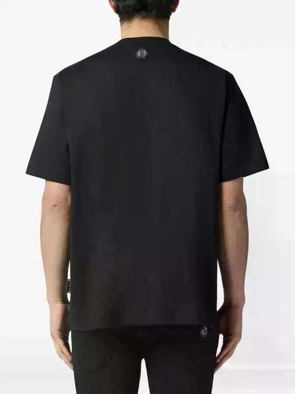 Philipp Plein Rhinestone-embelished Round-neck T-shirt - Black