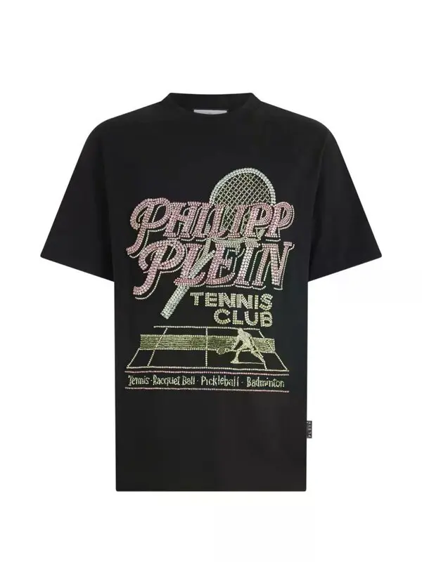Philipp Plein Tennis Club Round-neck T-shirt - Black