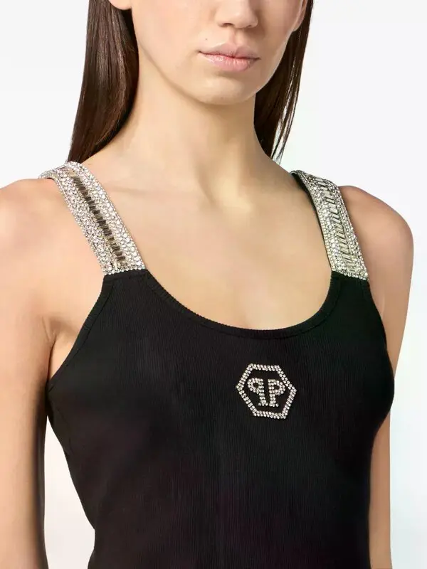 Philipp Plein Embellished Tank Dress