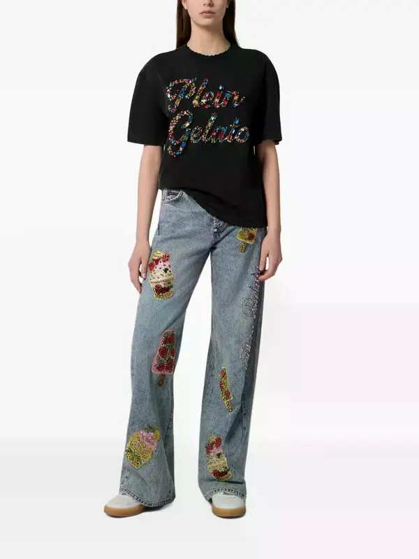 Philipp Plein Embellished T-shirt - Black