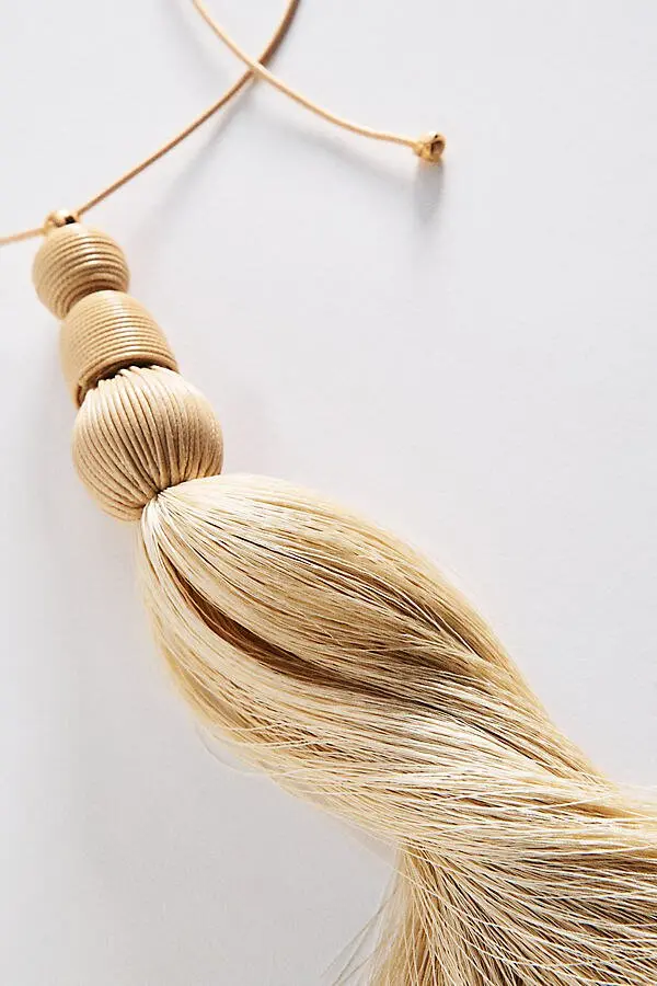 Anthropologie Large Tassel Pendant Necklace