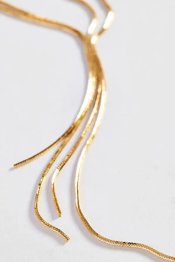 Anthropologie Fringe Y-neck Necklace