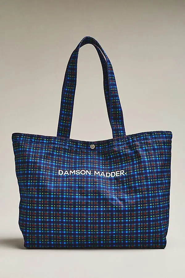 DAMSON MADDER Vela Canvas Tote Bag - Picnic Check