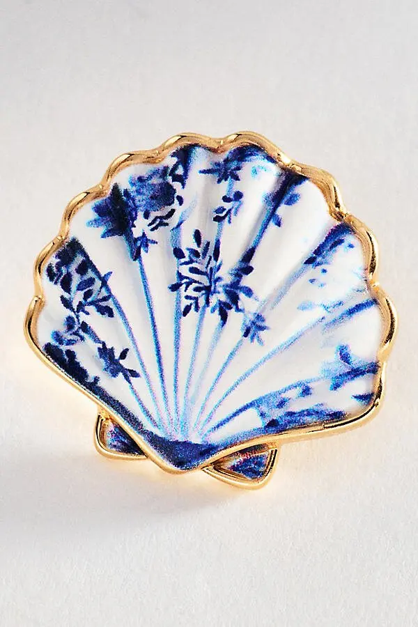 Anthropologie Mosaic Shell Post Earrings